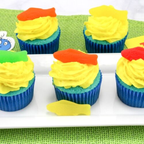 Dr Seuss Cupcakes One fish Two fish - PinkWhen