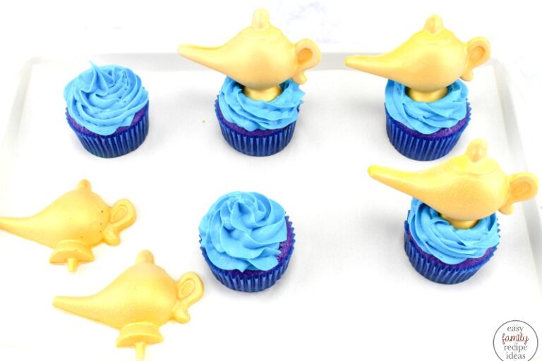 Aladdin Themed Cupcakes - Easy Disney Cupcake Idea - PinkWhen