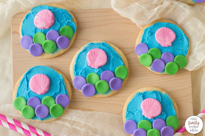Mermaid Cookies for an Under the Sea Party - PinkWhen