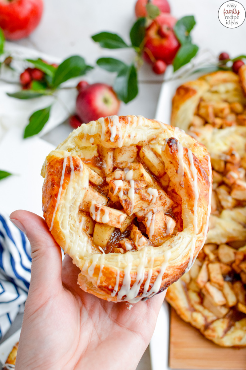 The Best Apple Pie Cheese Danish Recipe with Video - PinkWhen